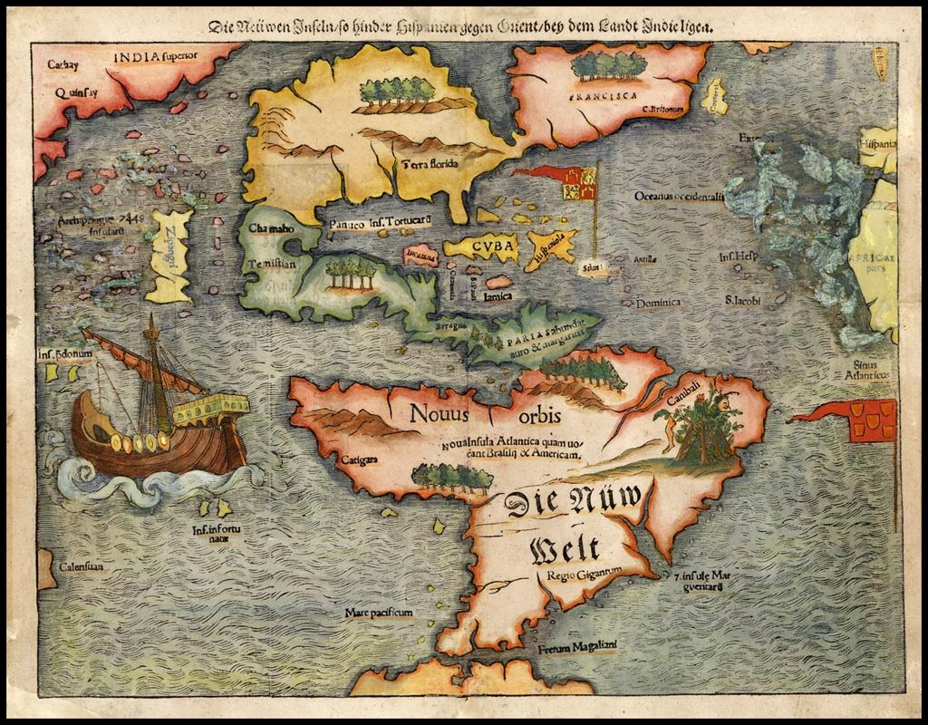 ファイル:Sebastian Münster's map of the New World in 1540.png - Tomatopedia